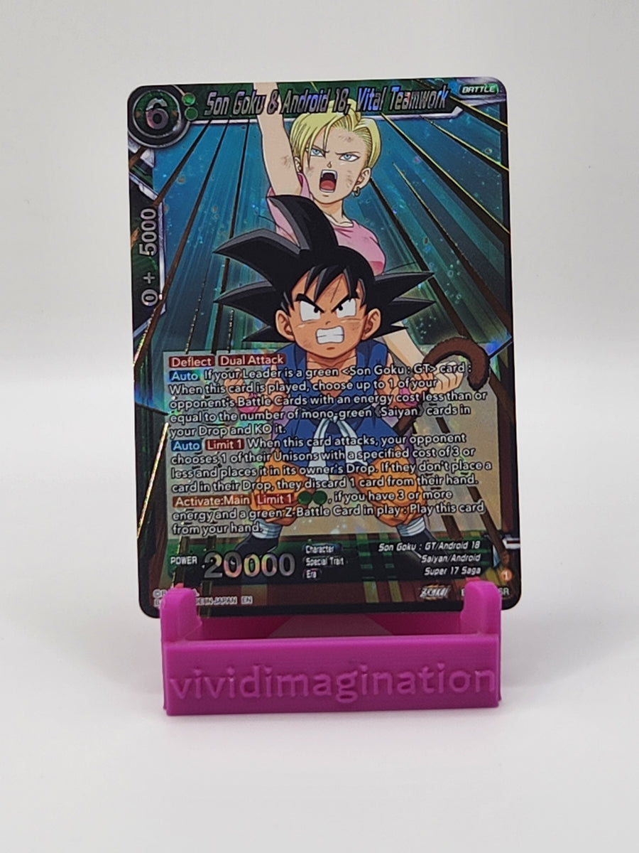 Son Goku & Android 18, Vital Teamwork BT20-064 SR |Vivid Imagination Cards and Collectibles